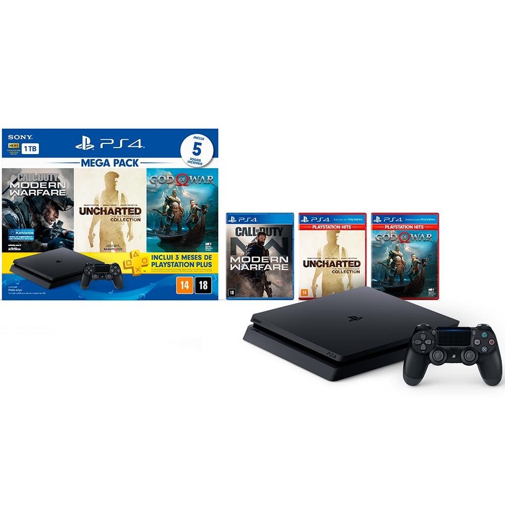 Console Sony PlayStation 4 Hits Bundle Mega Pack 7, 1TB - Call Of Duty ...