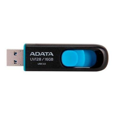 Pen Drive Adata UV128, 16GB, USB 3.2, Preto e Azul - AUV128-16G-RBE ...