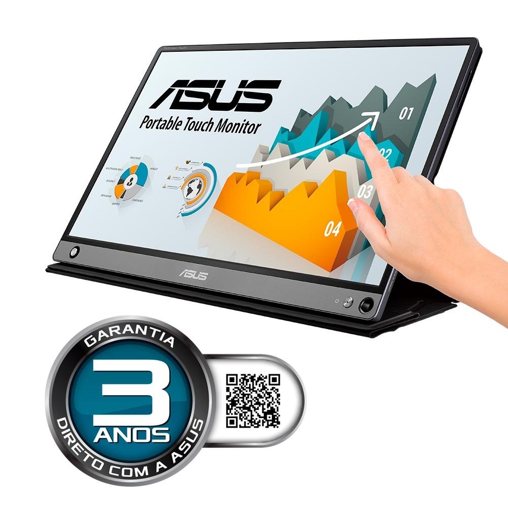 Monitor Portátil Asus LED 15.6 Touch | KaBuM!