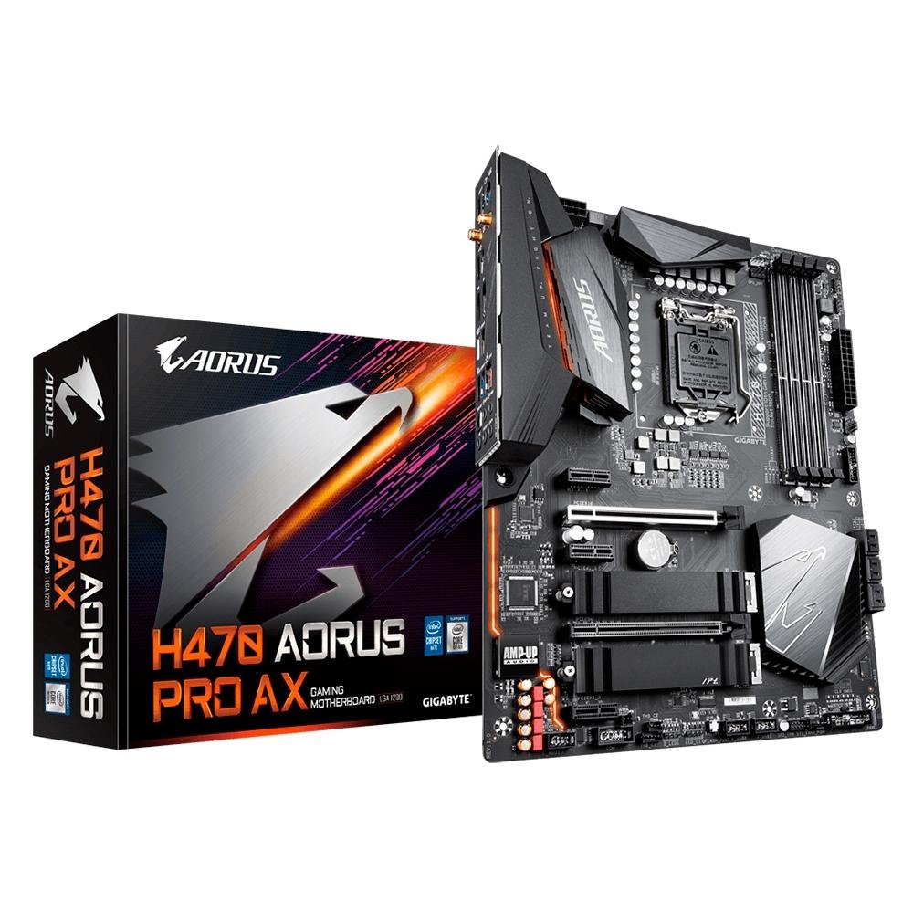 Placa Mãe Gigabyte H470 Aorus Pro AX, Intel LGA1200, ATX, DDR4 | KaBuM!