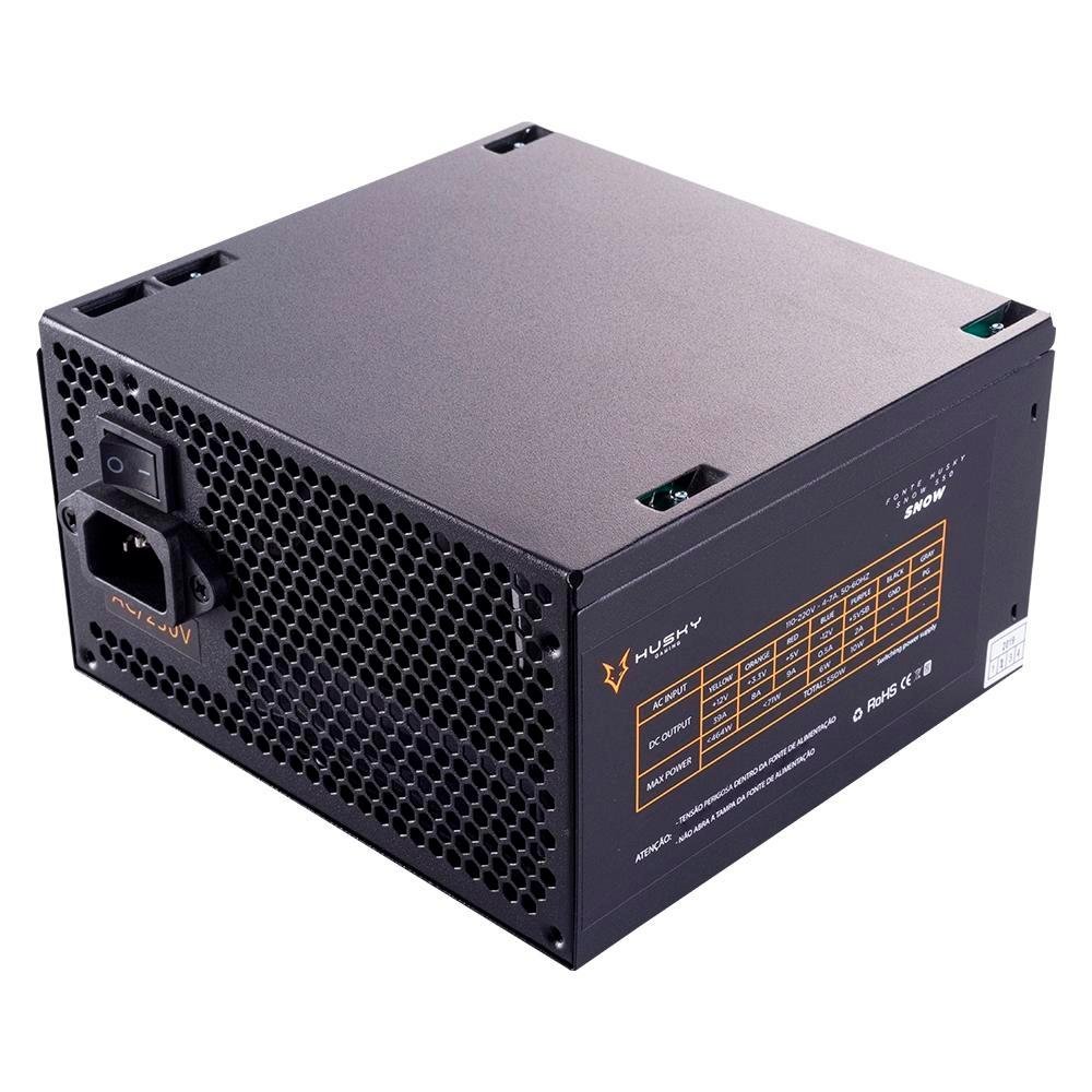 Fonte Husky Gaming Snow 650W 80 Plus White |KaBuM!