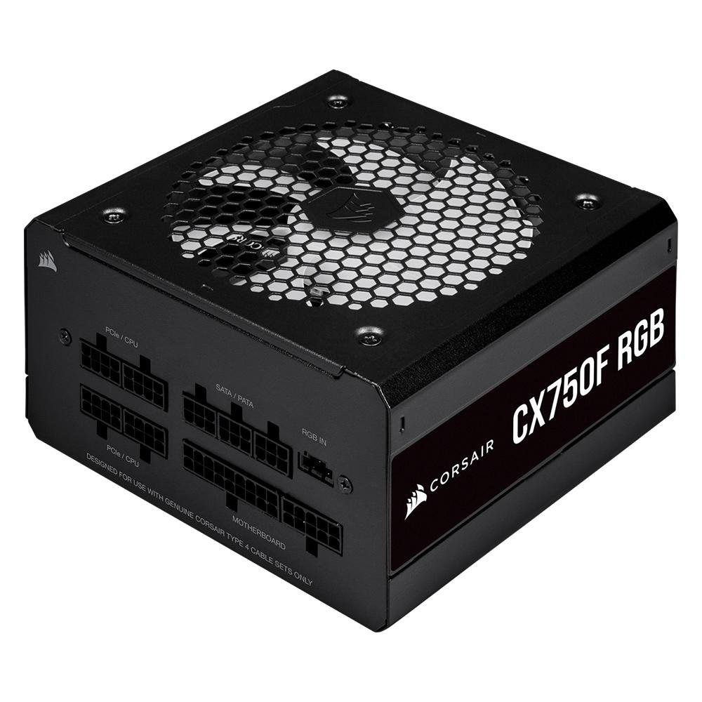 Fonte Corsair CX750F, 750W, 80 Plus Bronze, Totalmente Modular, RGB ...