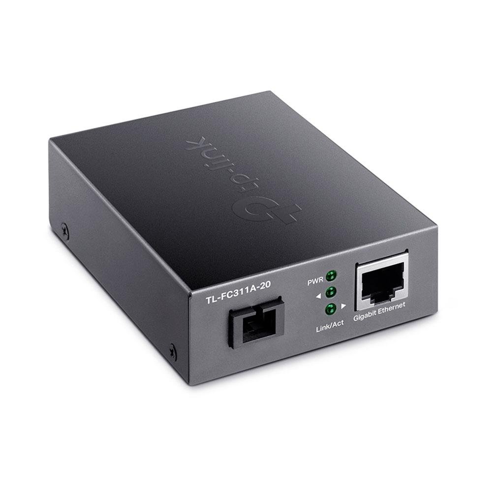 Conversor de Mídia TP-Link 10/100/1000Mbps, 1× Porta RJ45, Suporte a ...
