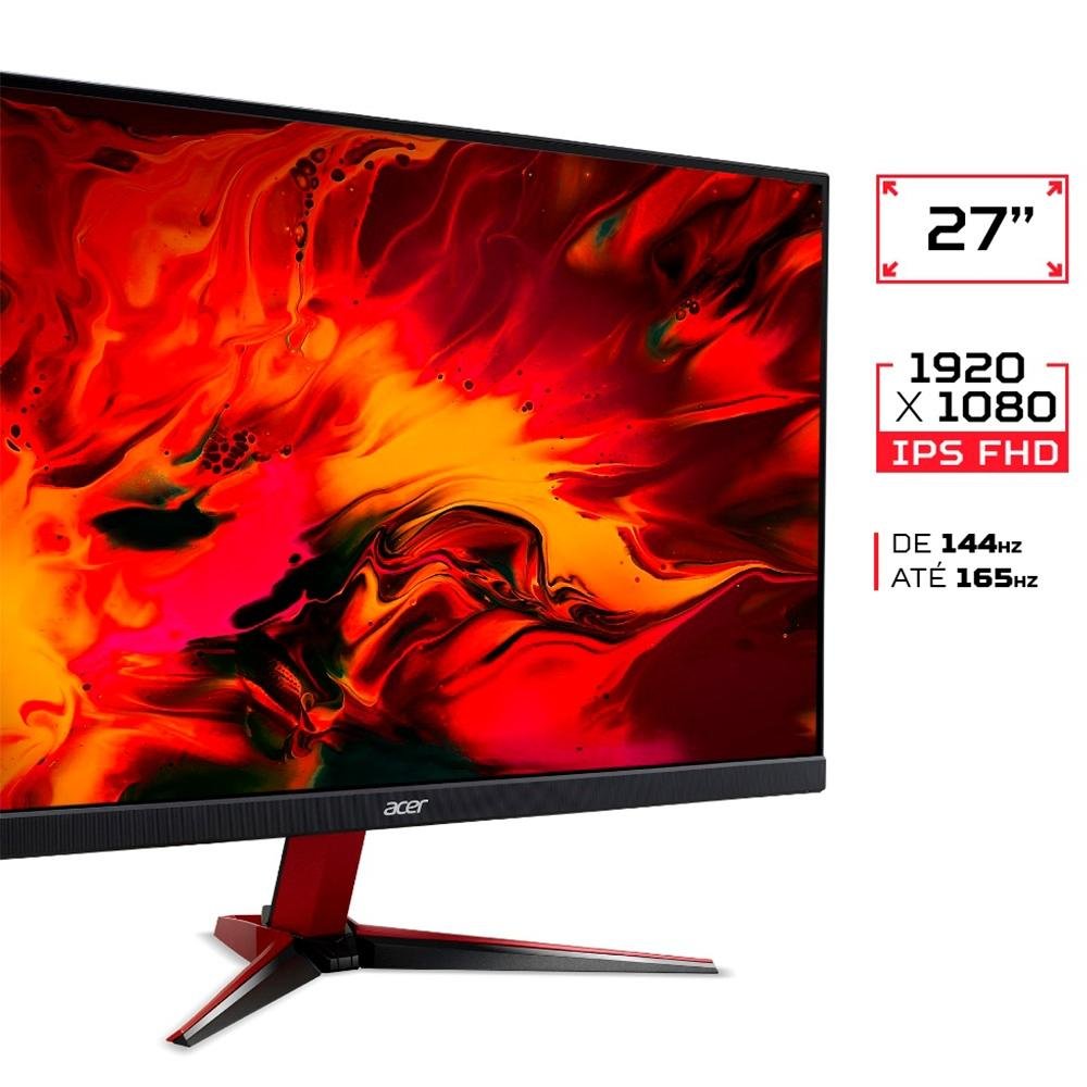 Monitor Gamer Acer 27 ZeroFrame Full HD, 165Hz, 0.5ms, IPS, HDMI e ...