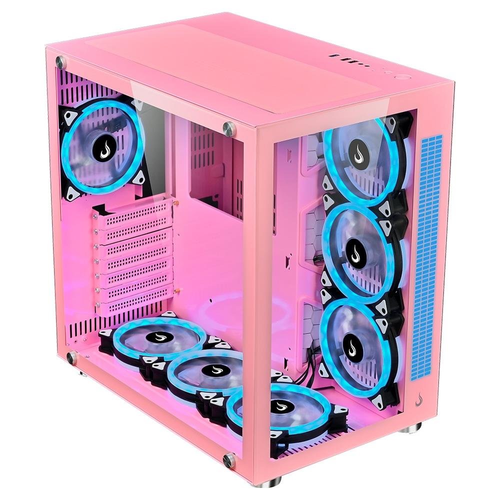 Gabinete Gamer Rise Mode Galaxy Glass | KaBuM!