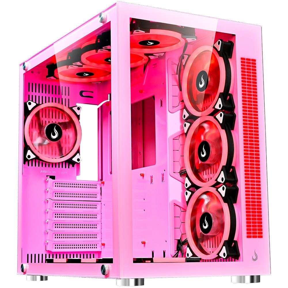 Gabinete Gamer Rise Mode Galaxy Glass | KaBuM!