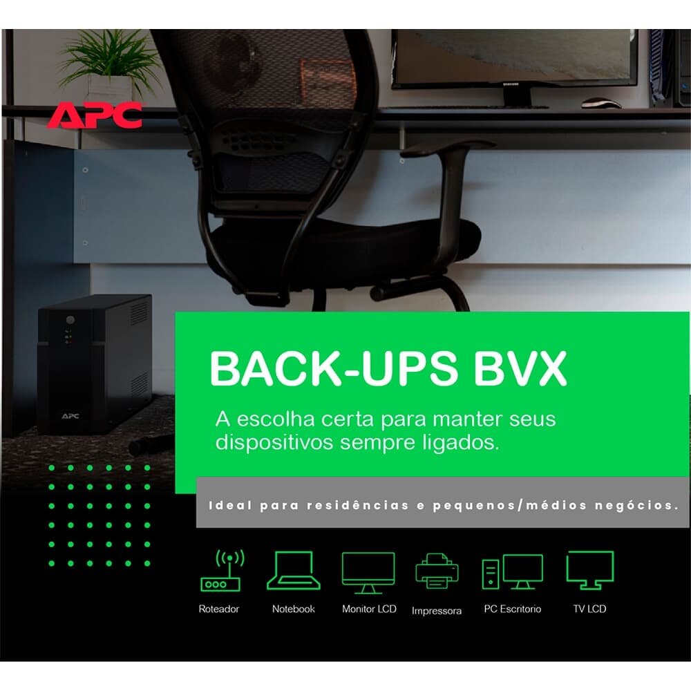 Nobreak Back-UPS APC, 600VA | KaBuM!