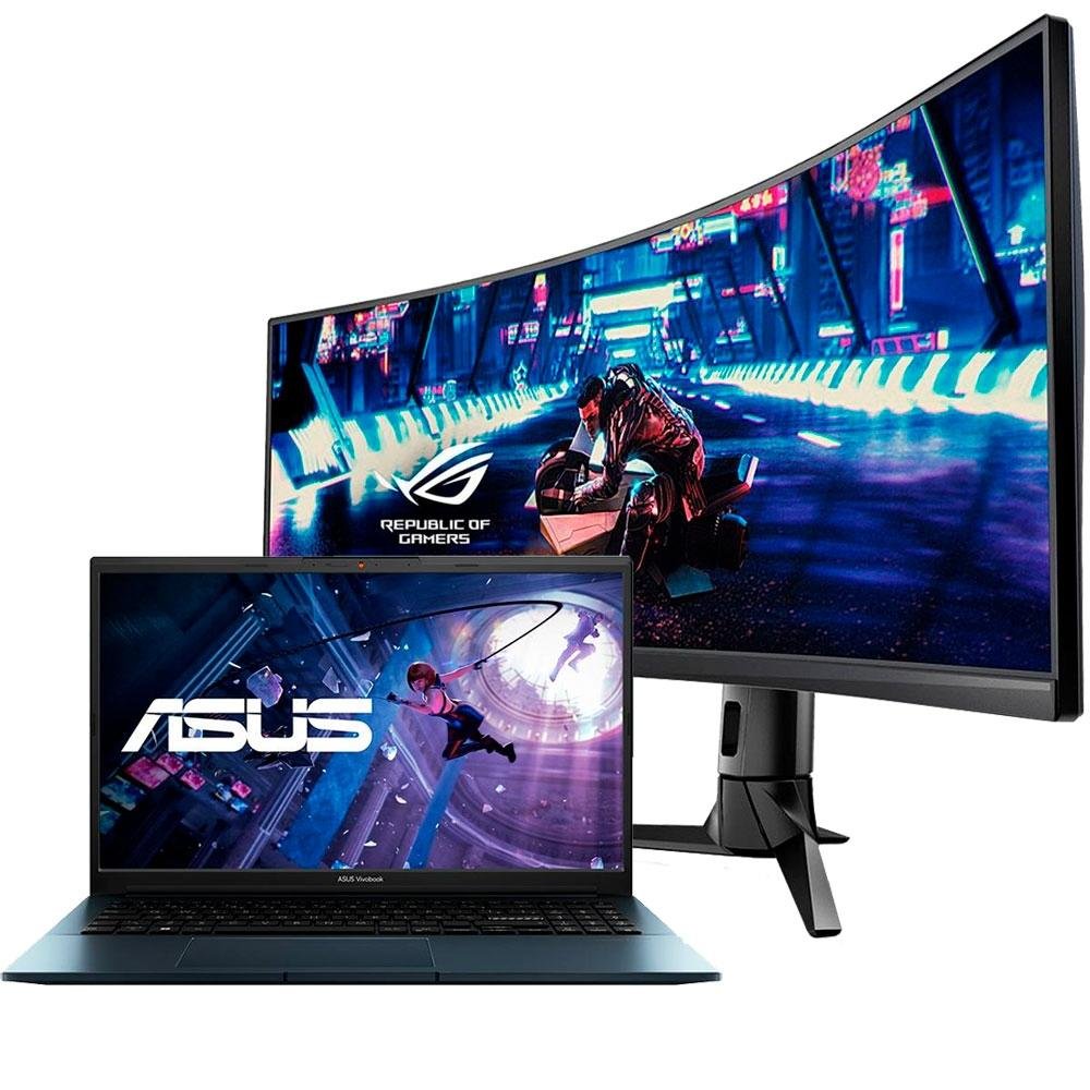 Monitor Gamer Asus ROG 49" + Notebook ASUS