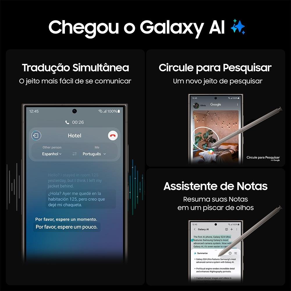 Kit Samsung Galaxy S24 Ultra + Watch6 BT | KaBuM!