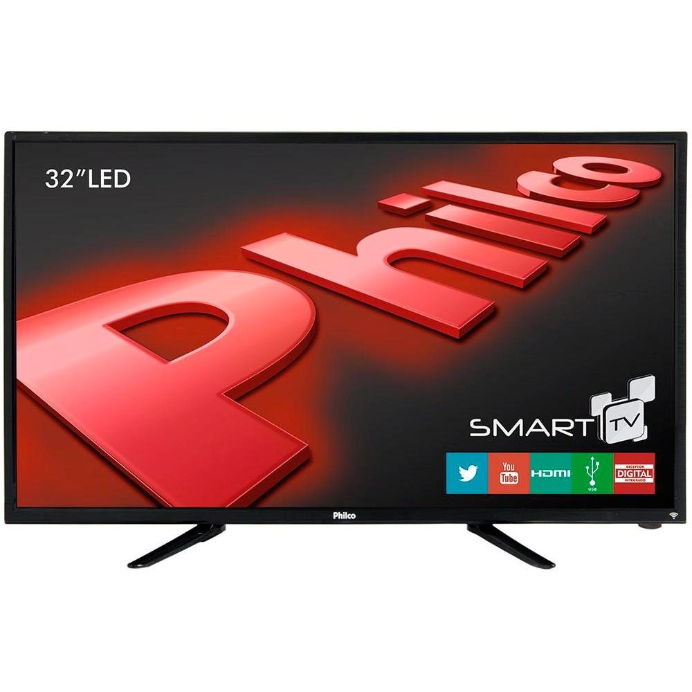 Smart TV Philco LED 32´ HD com Conversor Digital, HDMI, USB, Wireless ...