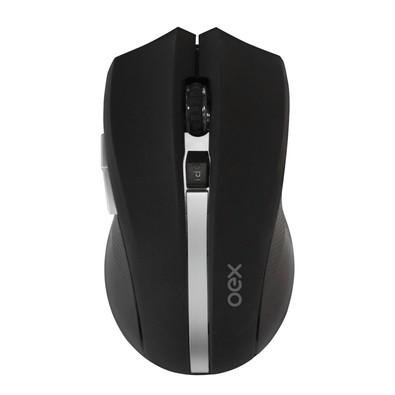 Mouse Oex Elegance Óptico Bluetooth Preto e Cinza - MS500 | KaBuM!