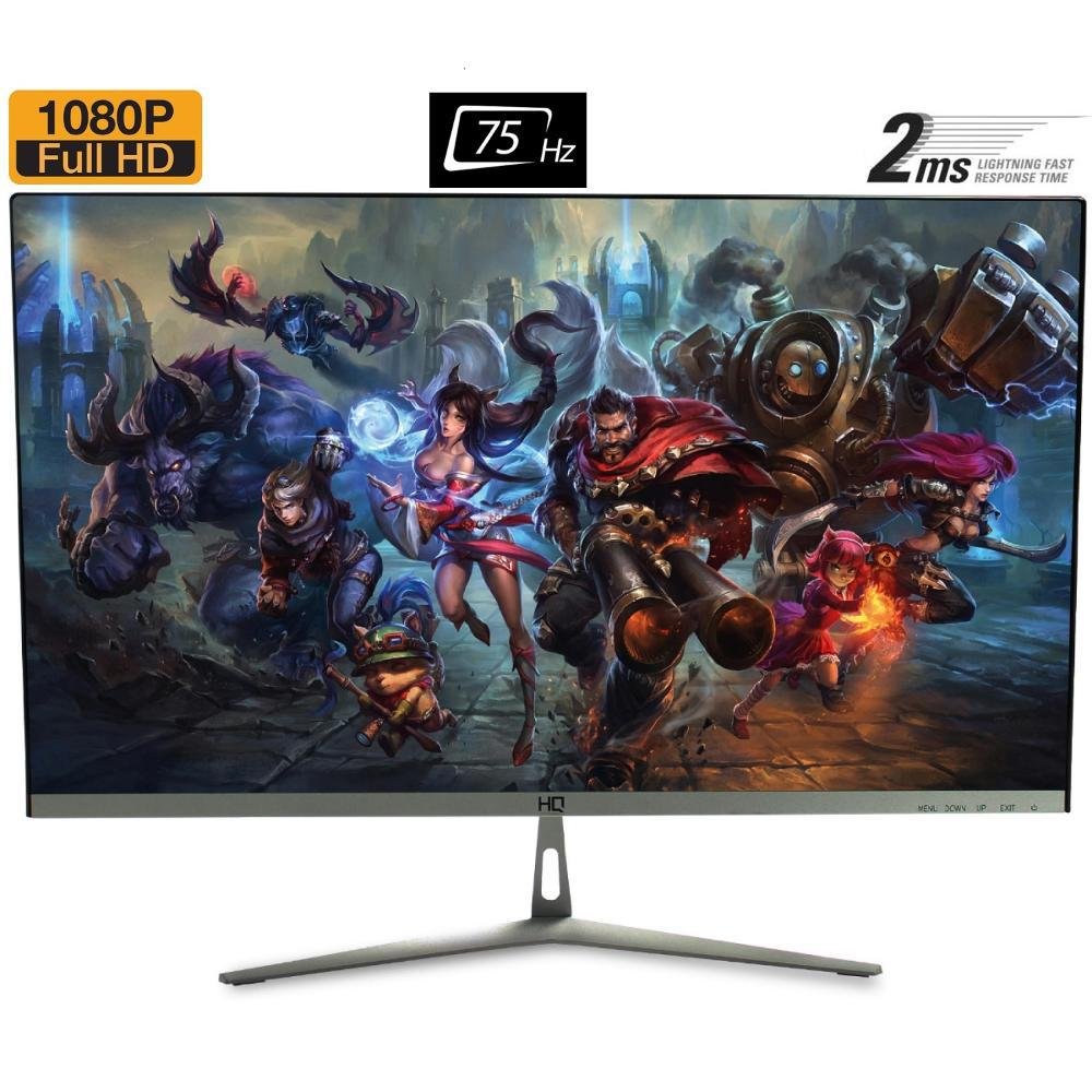 Monitor HQ Gamer, 21.5", LED, Full HD, Widescreen, Free Edge | KaBuM!