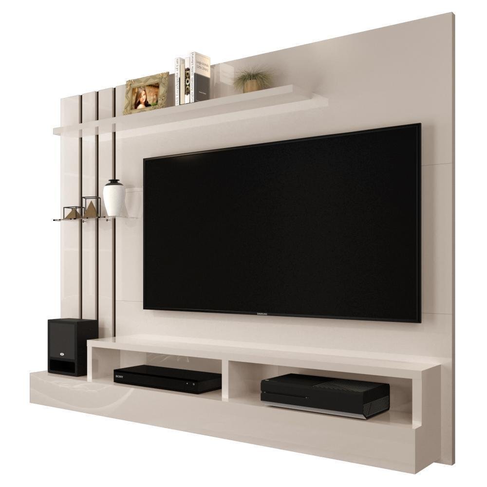 Painel Para Tv Até 47 Polegadas - Off White Com Preto | KaBuM!