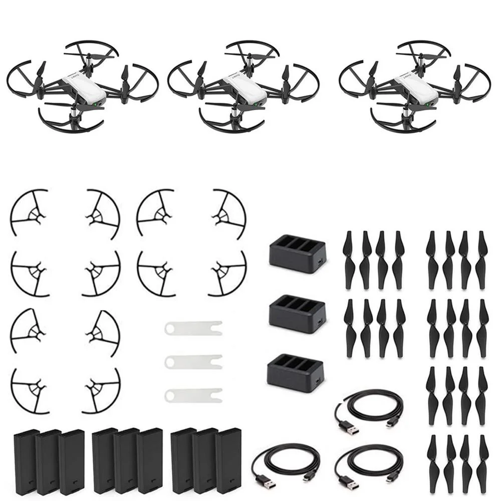 Kit 3 Drones Ryze Dji Tello Boost