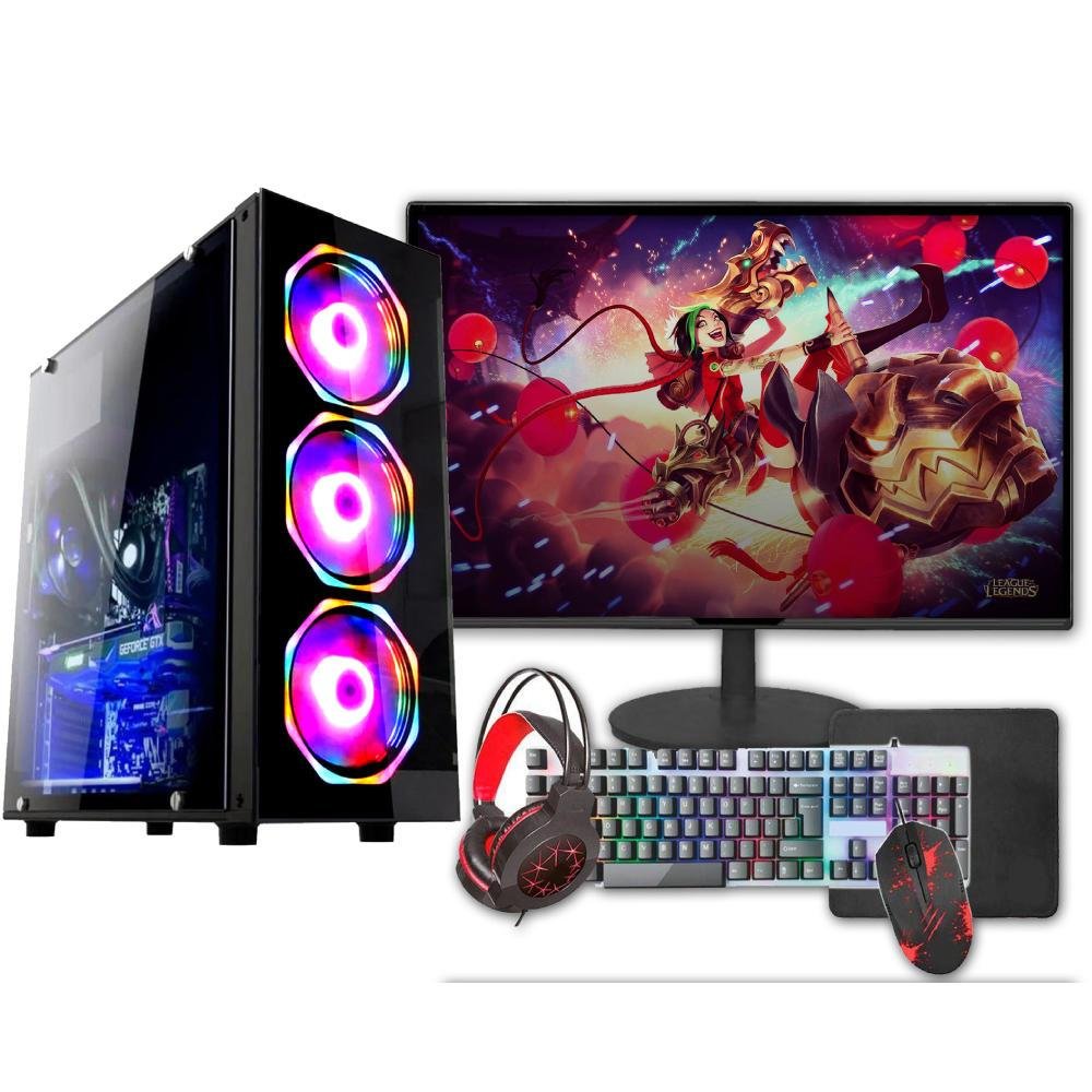 PC Gamer Intel Core I5 8GB SSD 240GB Monitor 19