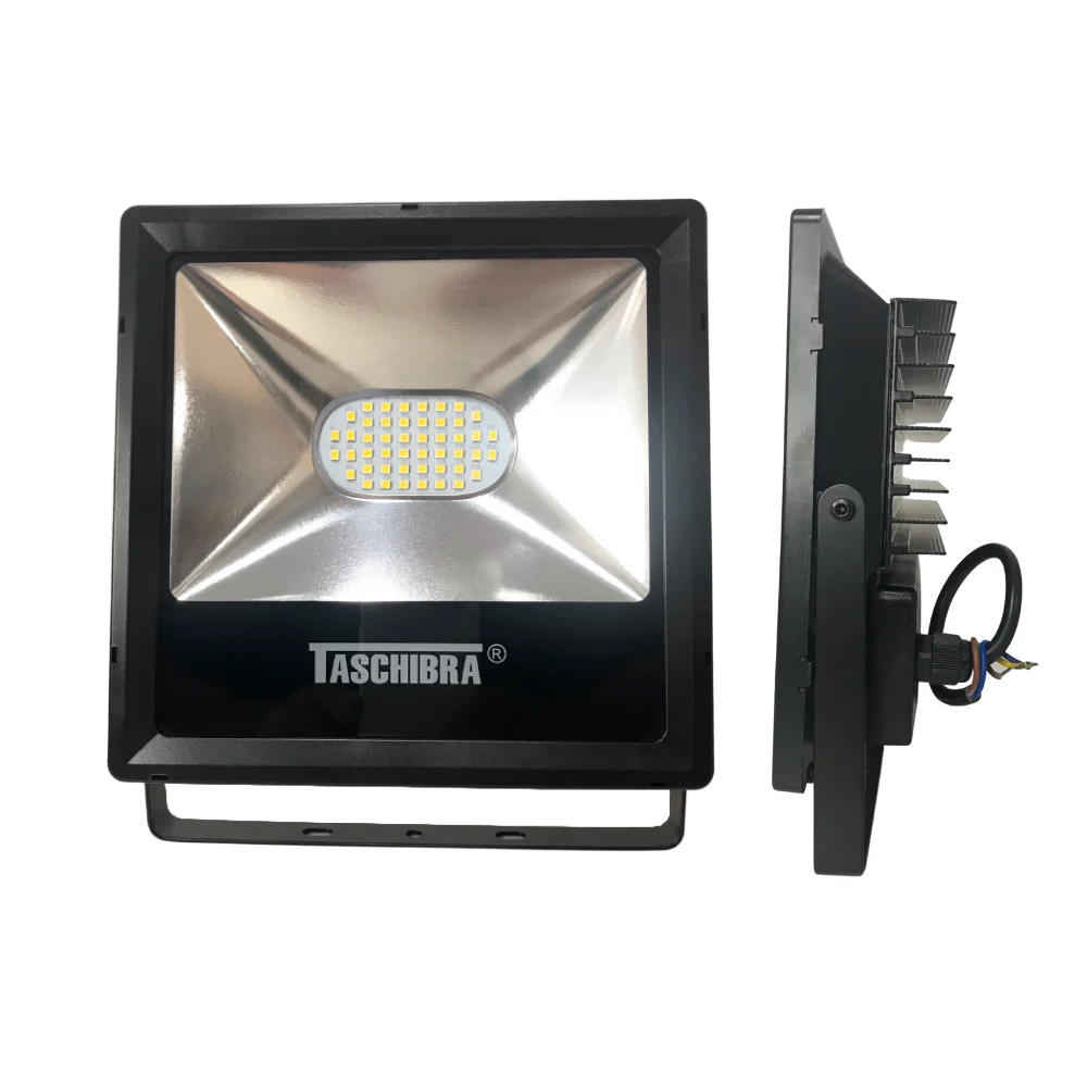 Refletor Taschibra LED TR 30W 3000K Amarelo KaBuM