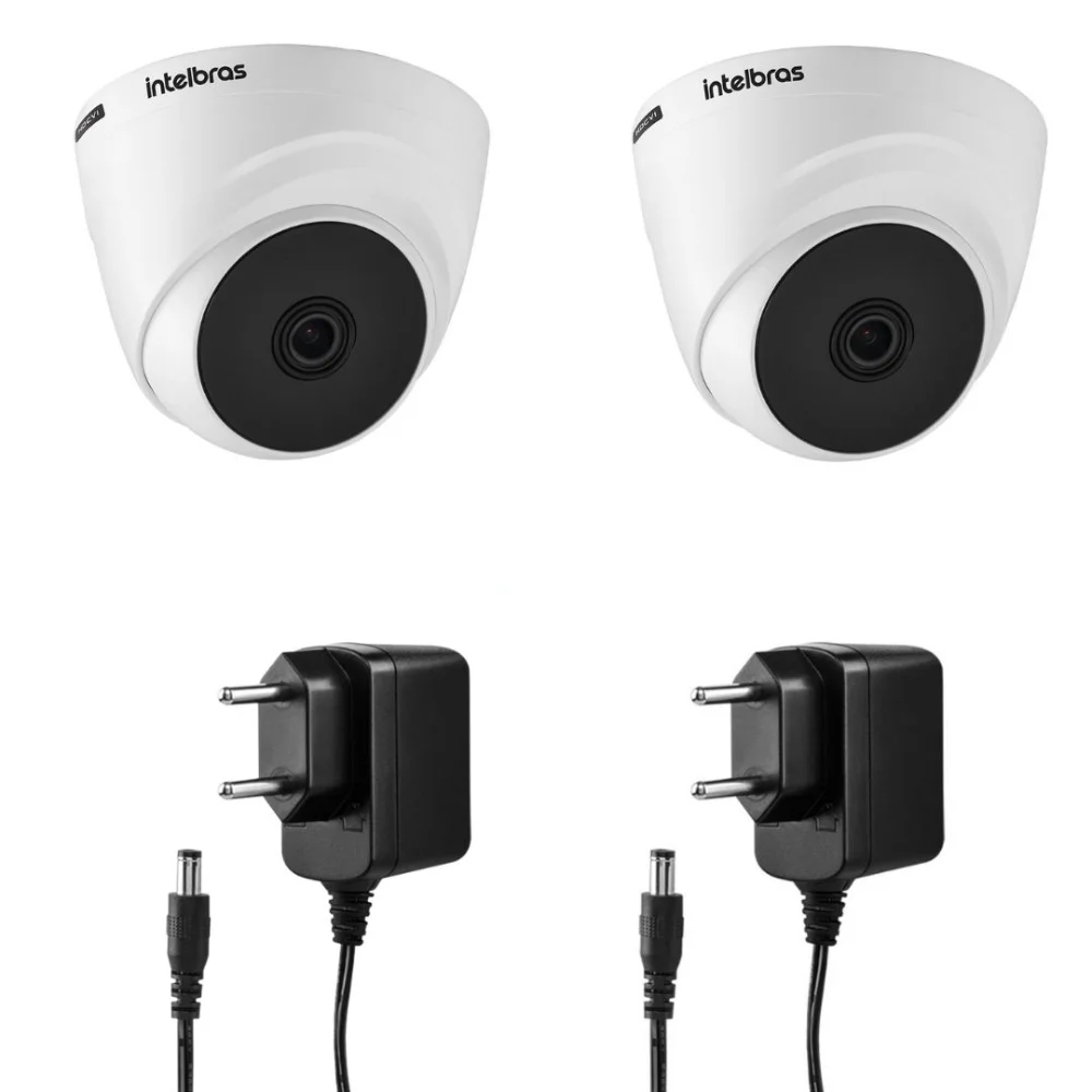 Kit 2 Câmeras Intelbras Vhl 1120 D 2 Fontes
