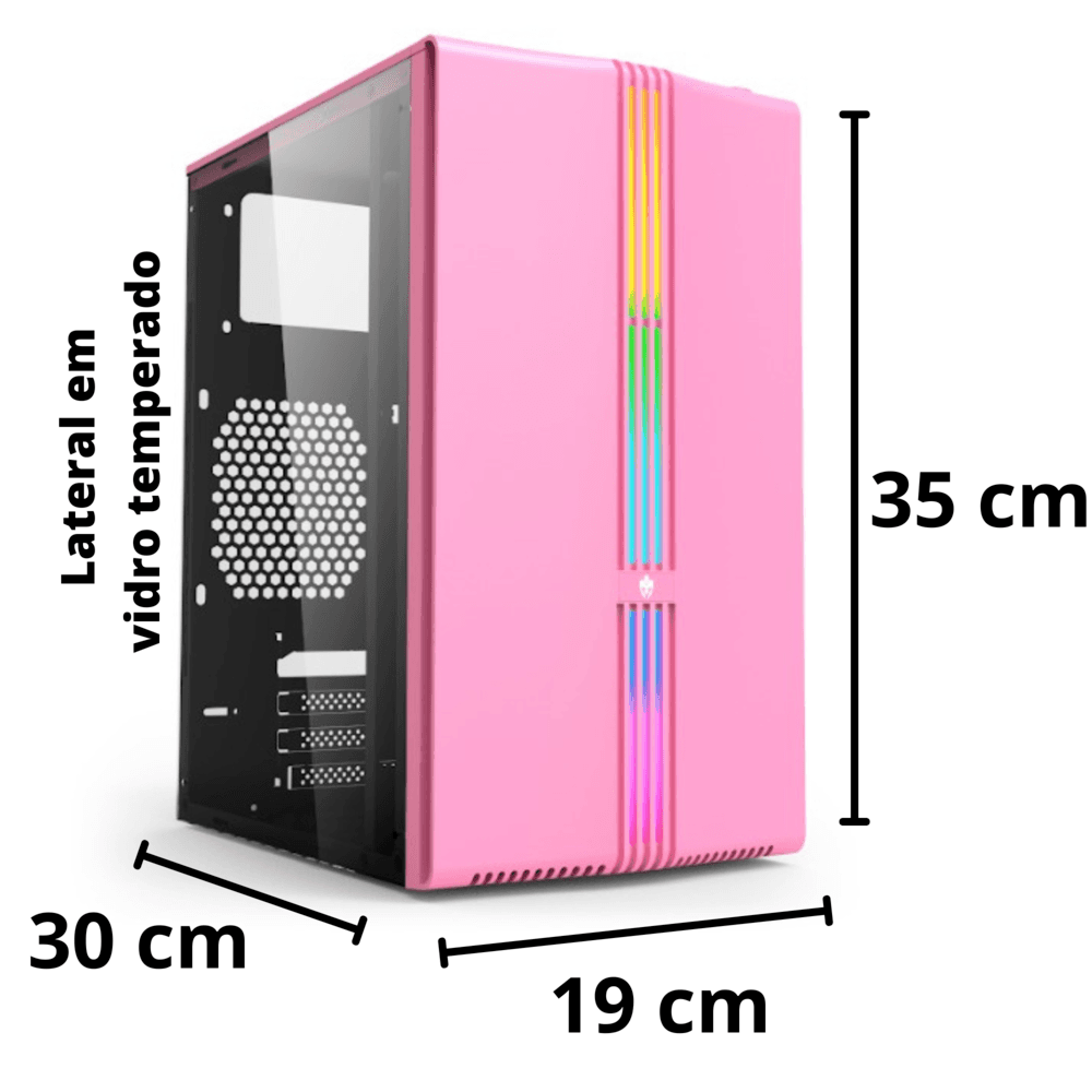PC Gamer Core I7 34ghz 16GB SSD 480GB Rosa KaBuM