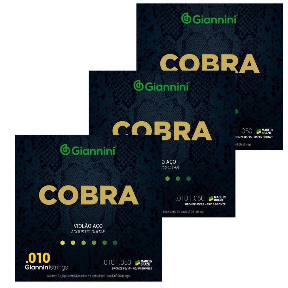 Encordoamento Violão Aço Giannini Geefle | KaBuM!