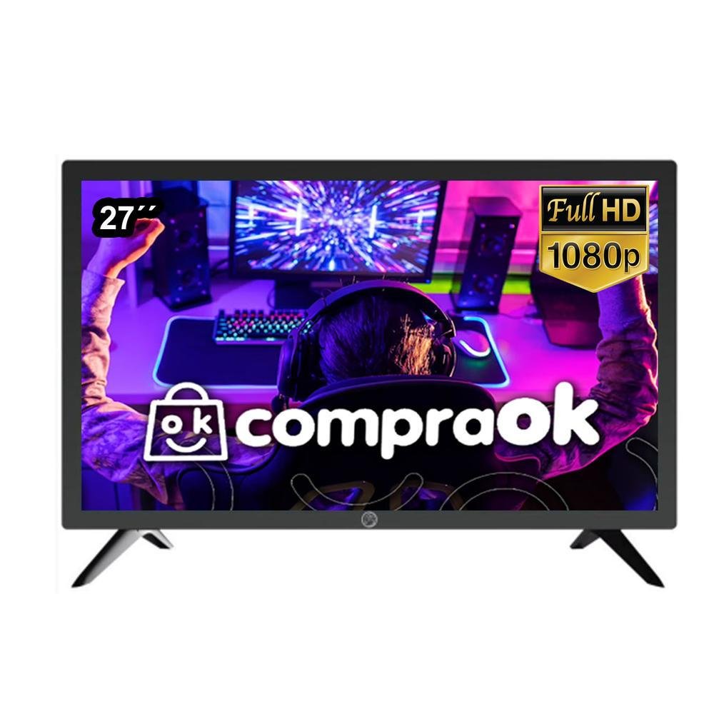 Televiso 27 Polegadas Full HD HDMI USB KaBuM