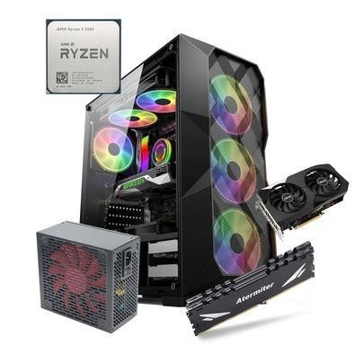 PC Gamer Ryzen 5 RAM 16GB 3 fan Mousepad KaBuM