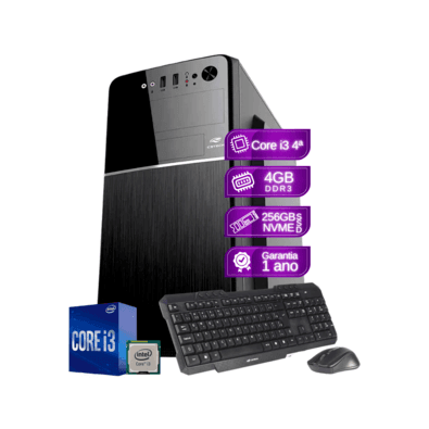 Computador Pc Master Core I3 4 Ger 4GB RAM KaBuM