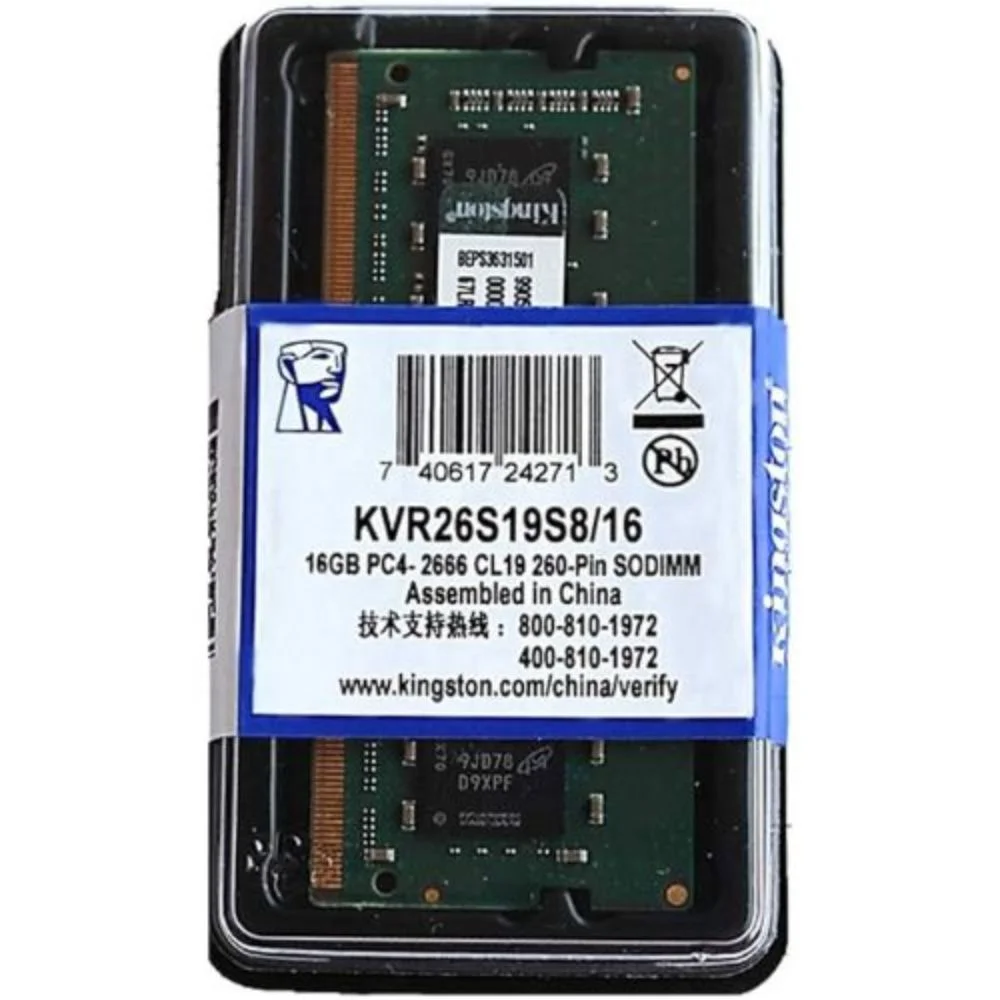 Memoria RAM para Notebook Kingston 16GB KaBuM