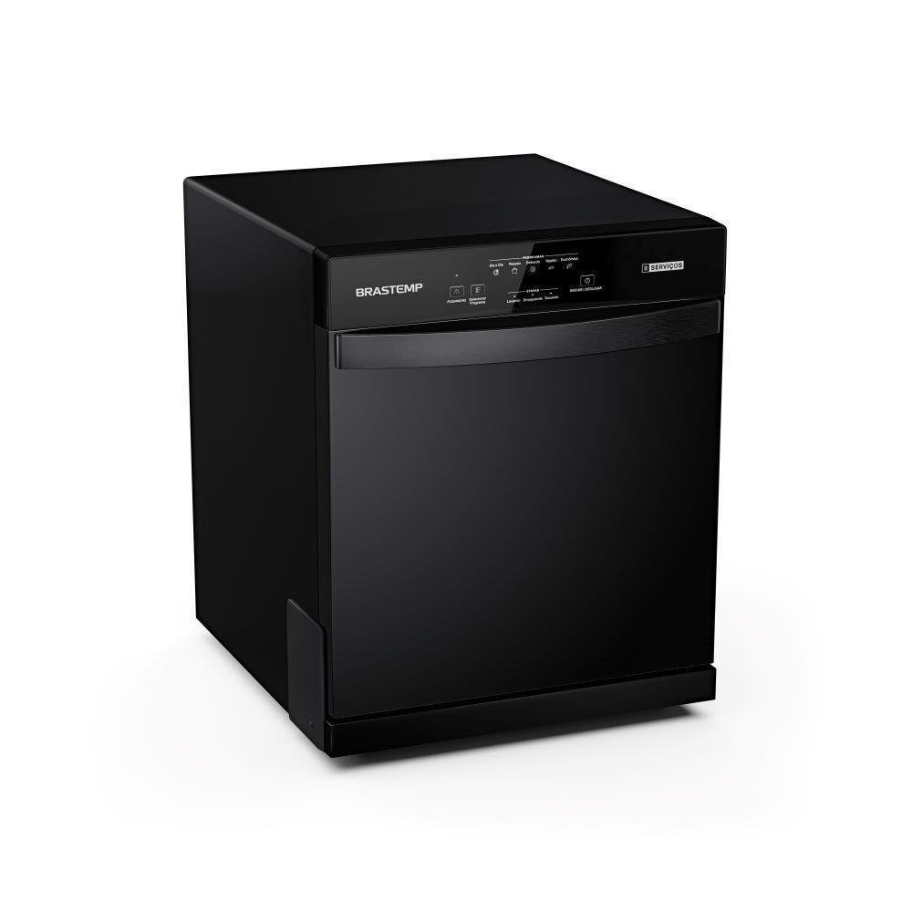 Lava Louças Brastemp 8 Serviços Preta KaBuM