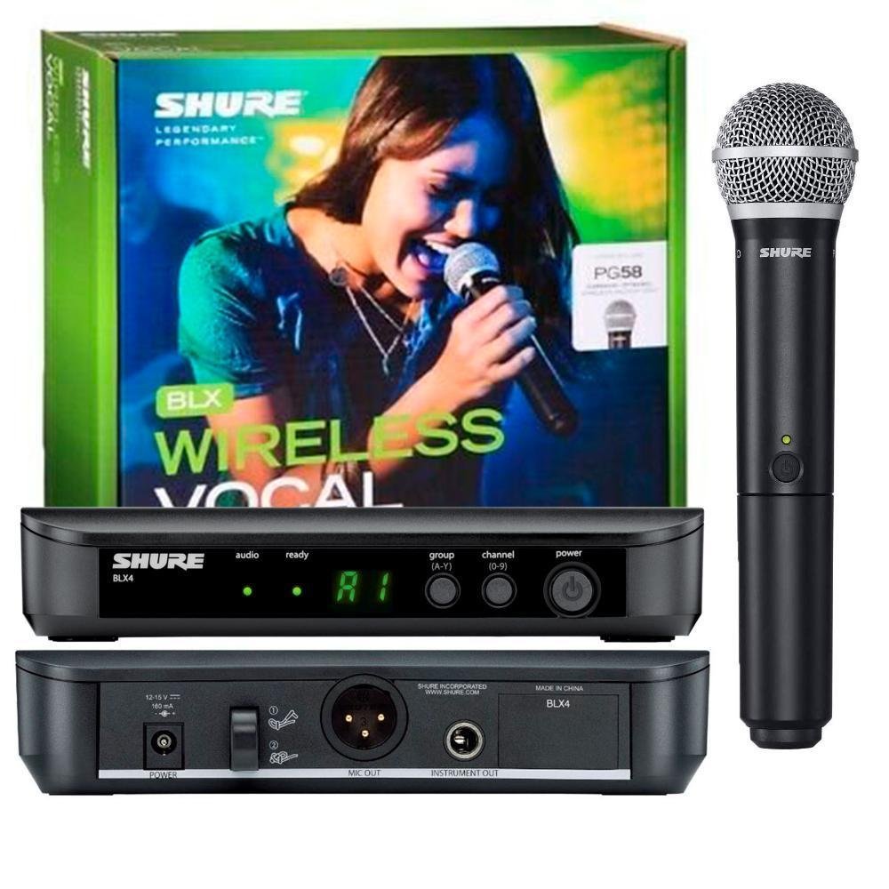 Microfone Shure Sem Fio Blx24pg58 Profissional