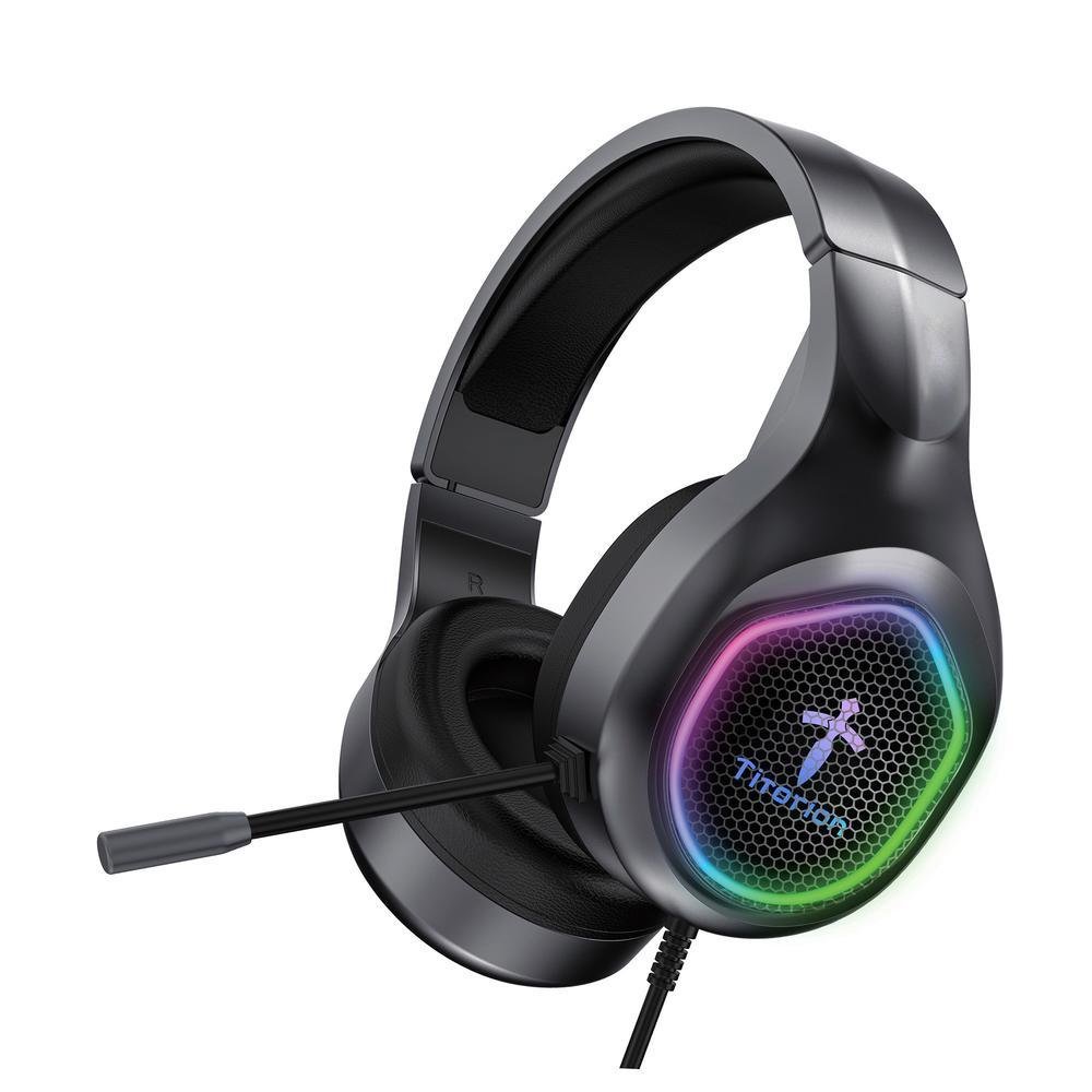 Headset Gamer Titorion TE001 RGB LED 50mm KaBuM
