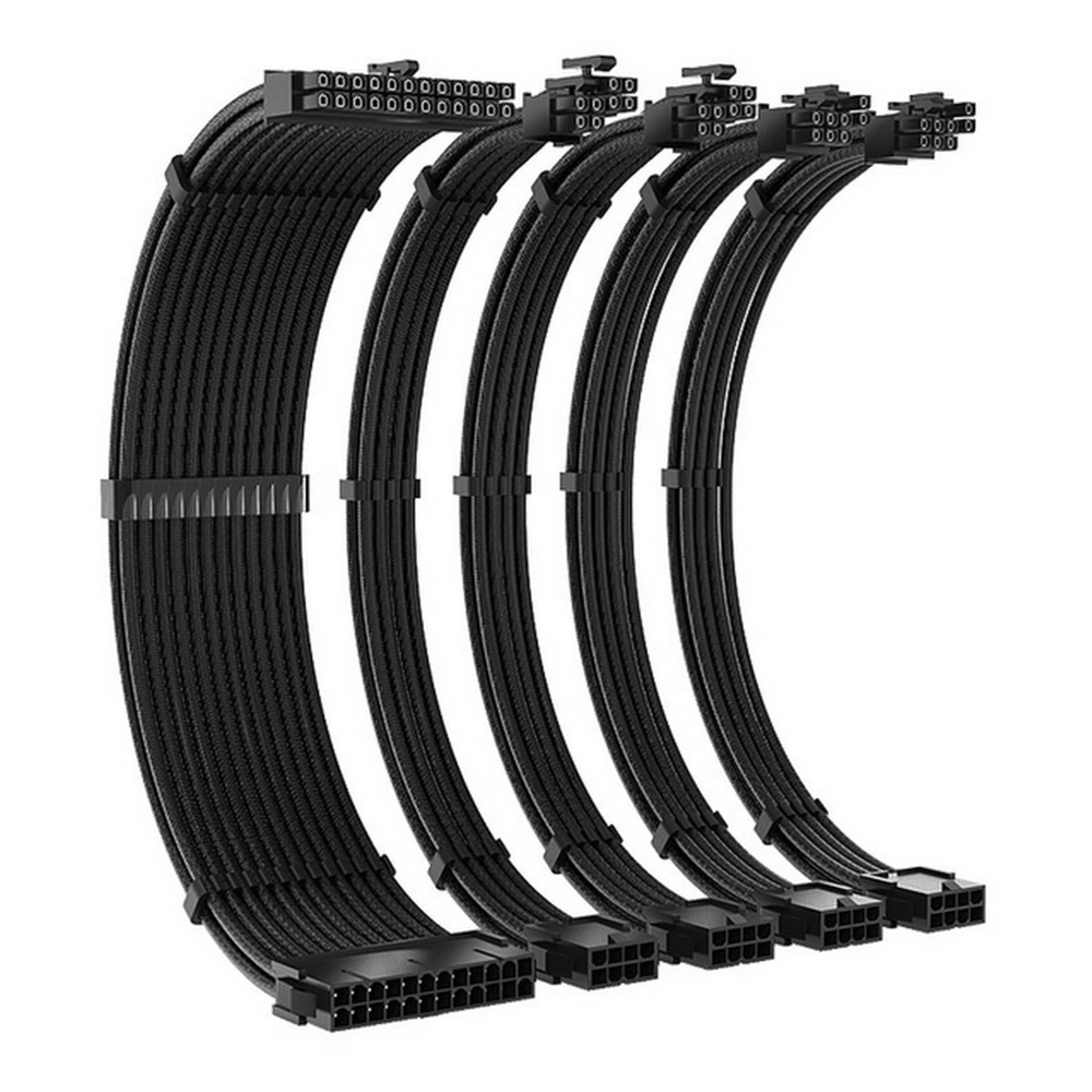 Kit 5 Cabo Sleeved Extensor de Fonte KaBuM