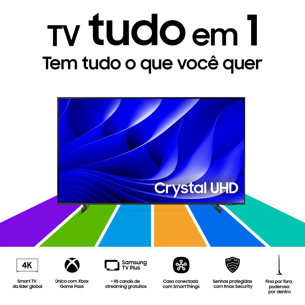 Smart TV Samsung 70 Polegadas Crystal UHDKaBuM
