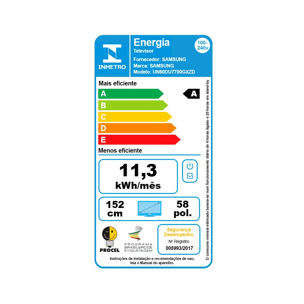 Smart TV 60 Polegadas Samsung UHD 4K KaBuM